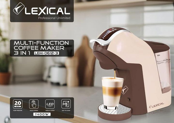 Coffee maker 3 in 1 Lexical LEM-0612 1400W - chaktech
